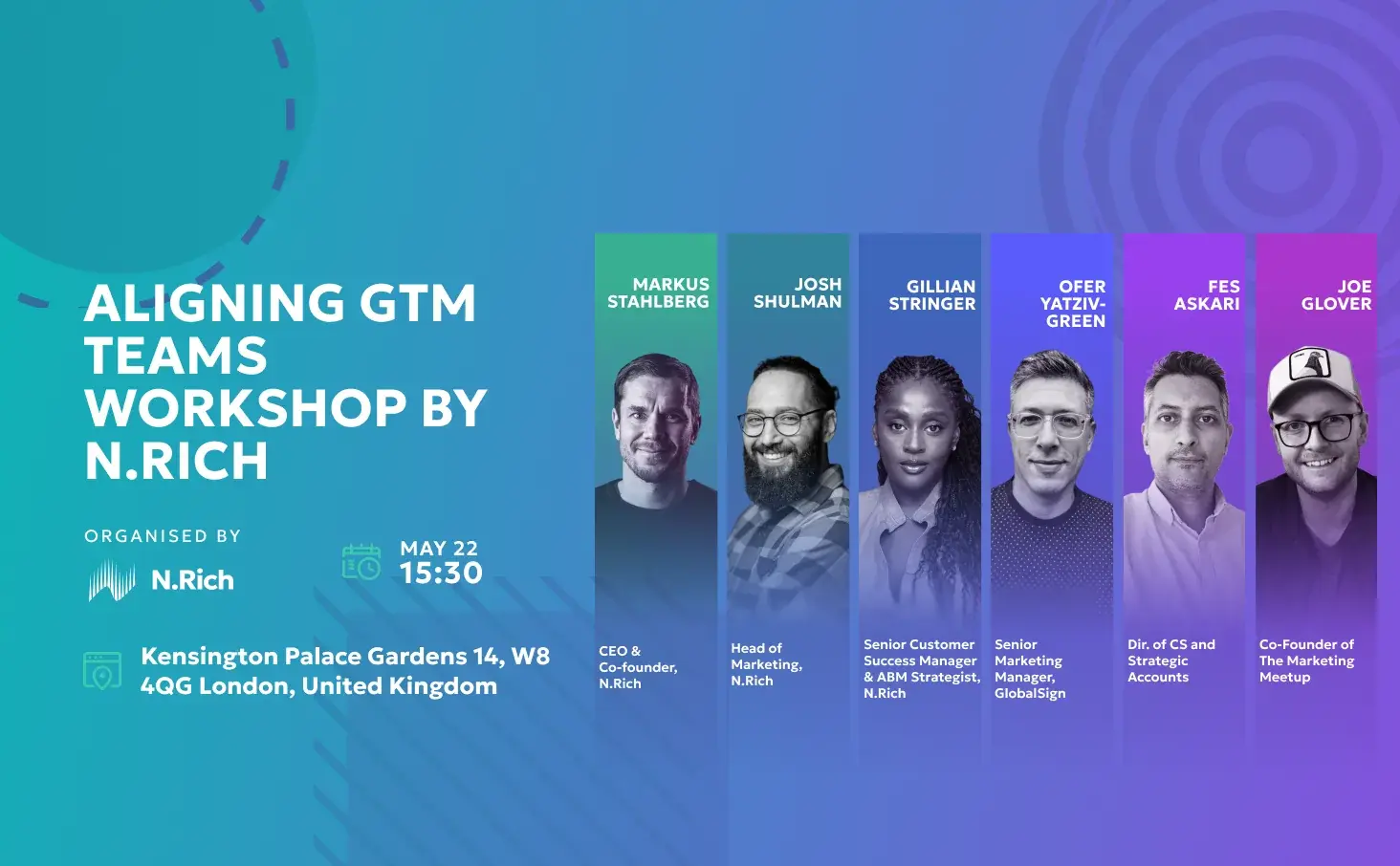 Aligning GTM Teams Workshop, brought you by N.Rich | London